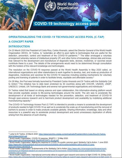 C-TAP: A Concept Paper