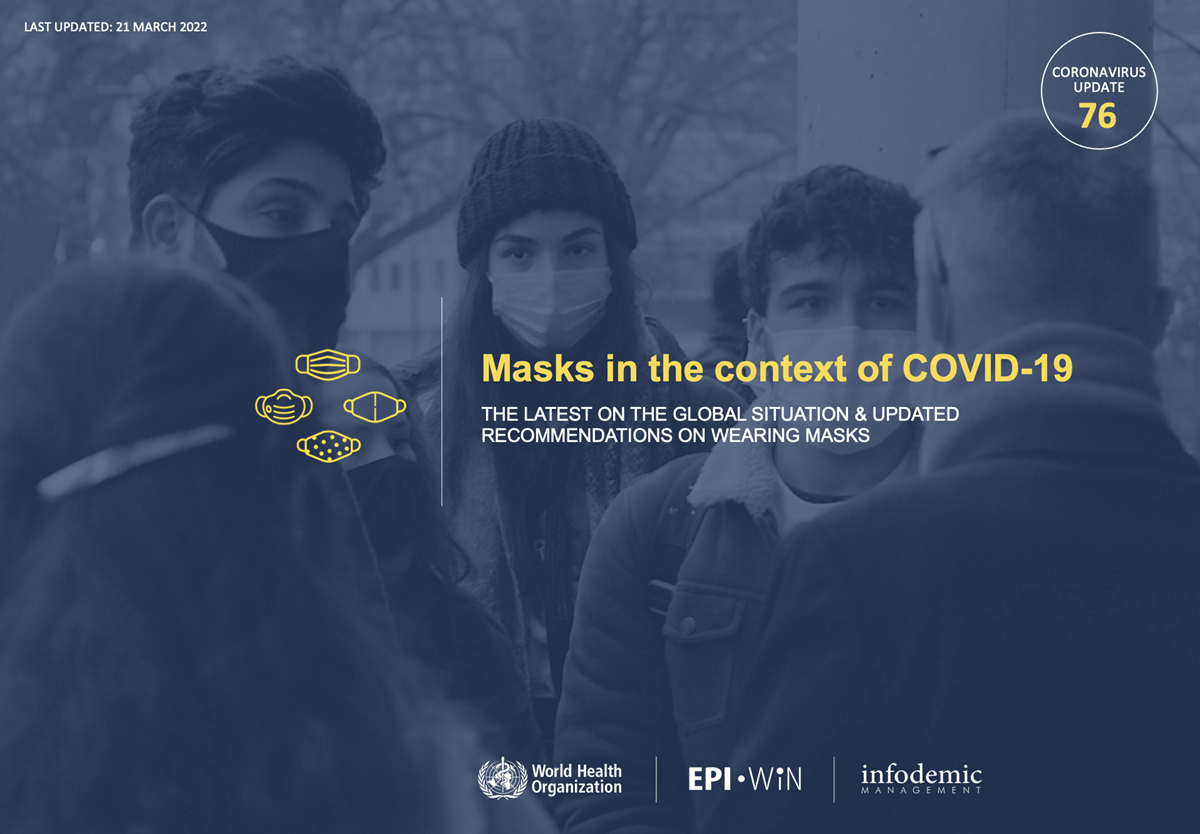 Update 76 – Masks in the context of COVID-19