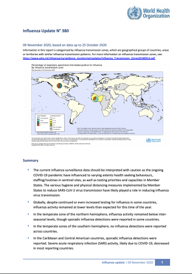 Influenza Update N° 378