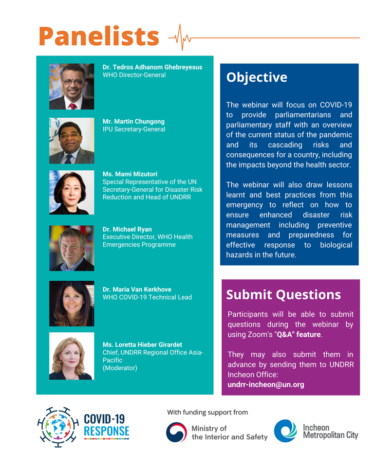 UNDRR, IPU and WHO Webinar - Lessons from the COVID-19 pandemic ...