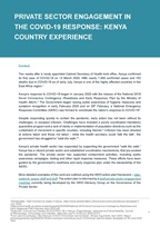 Strengthening Private Sector Engagement for UHC