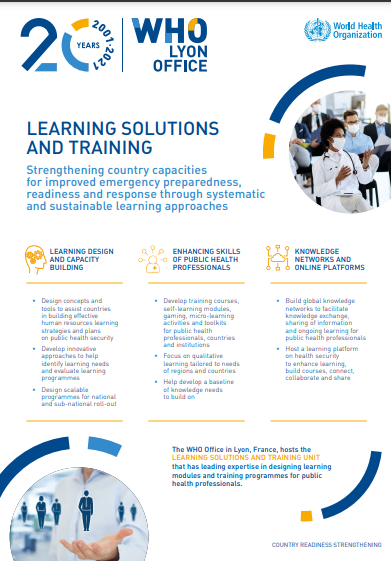 Brochure: Learning - WHO Lyon Office