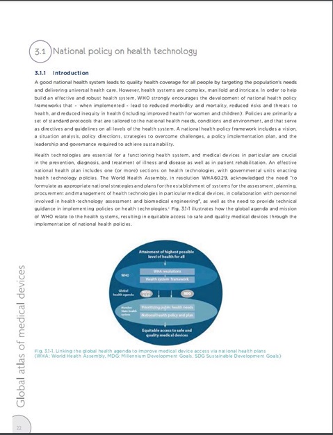 3.1 National policy on health technology