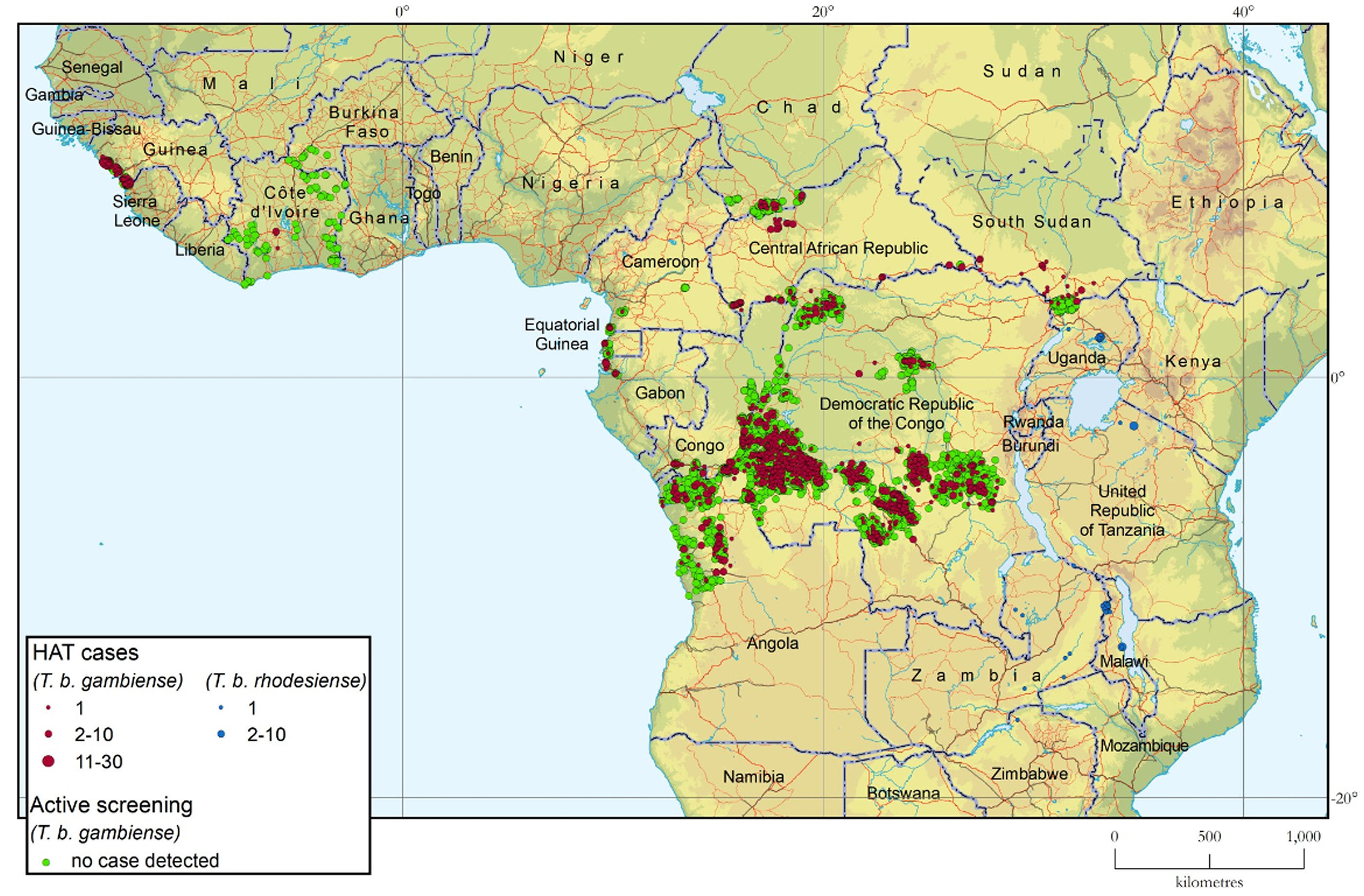 Sleeping Sickness Map