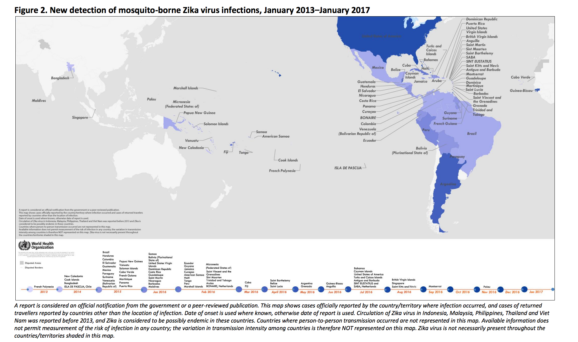 Zika situation report - 5 January 2017