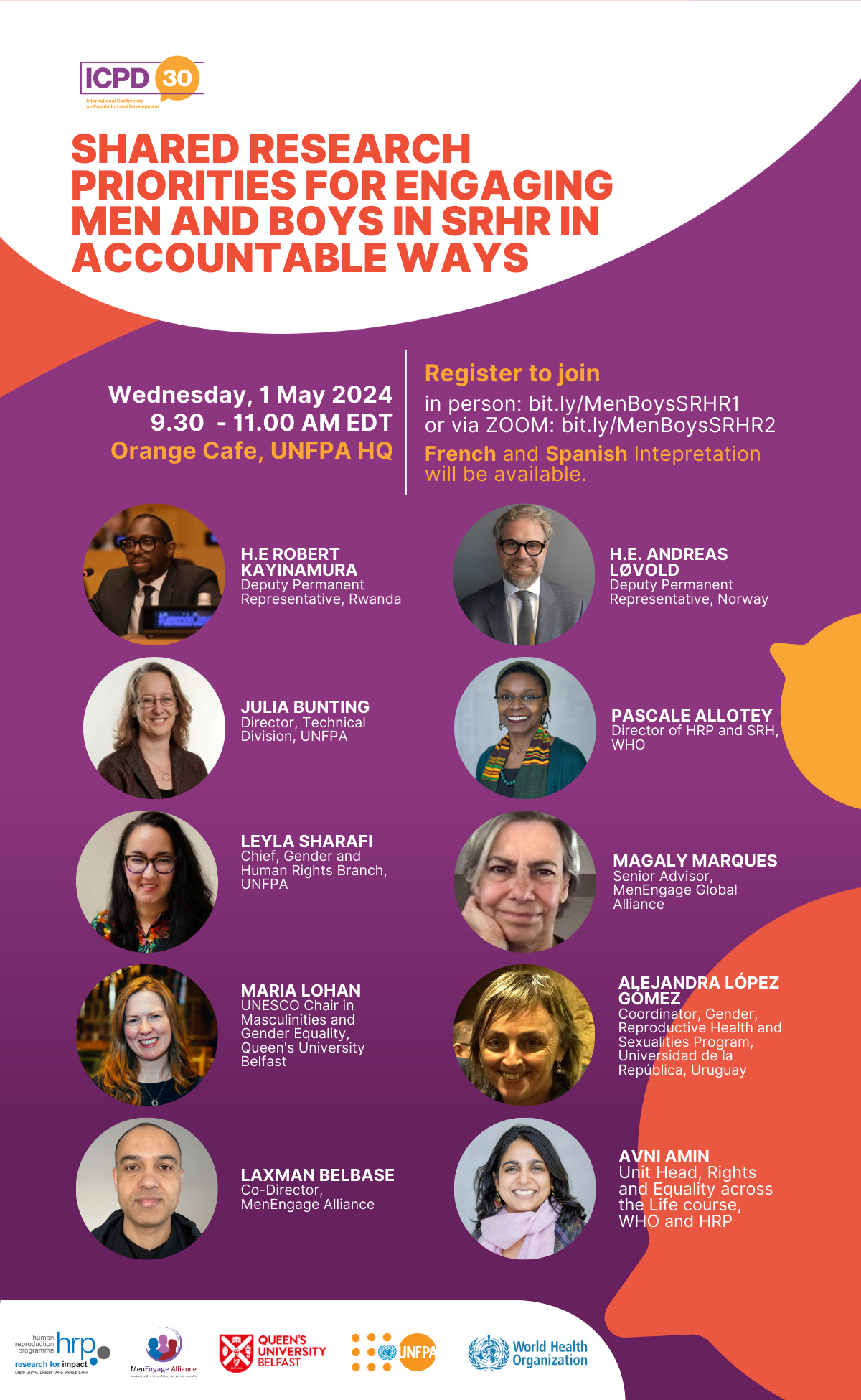 Shared research priorities for engaging men and boys in sexual and ...