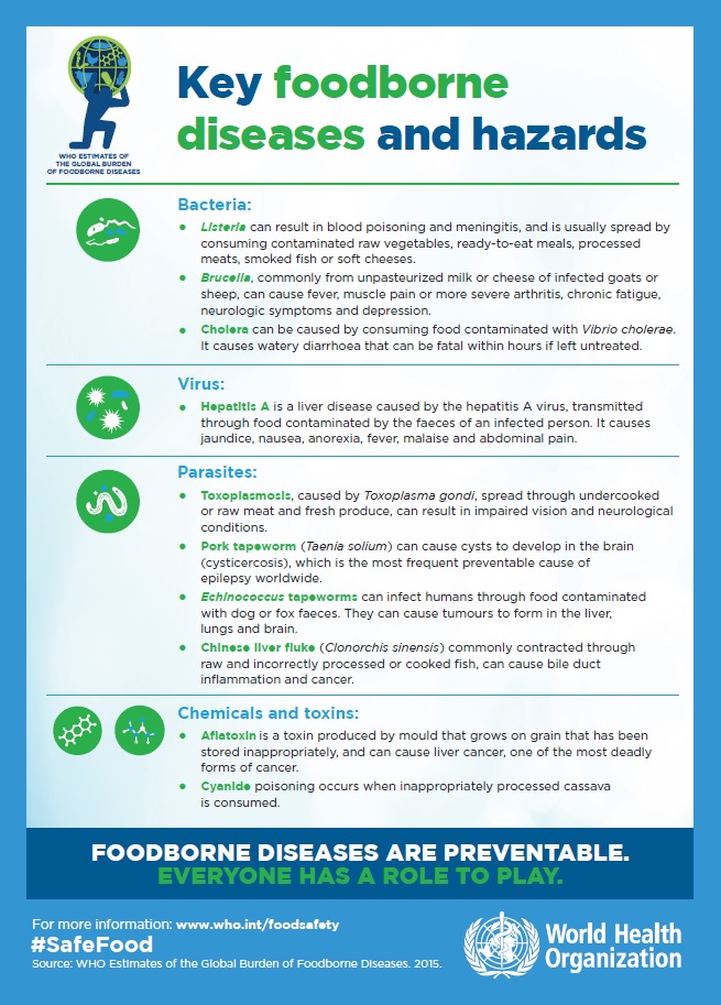 Estimating the burden of foodborne diseases