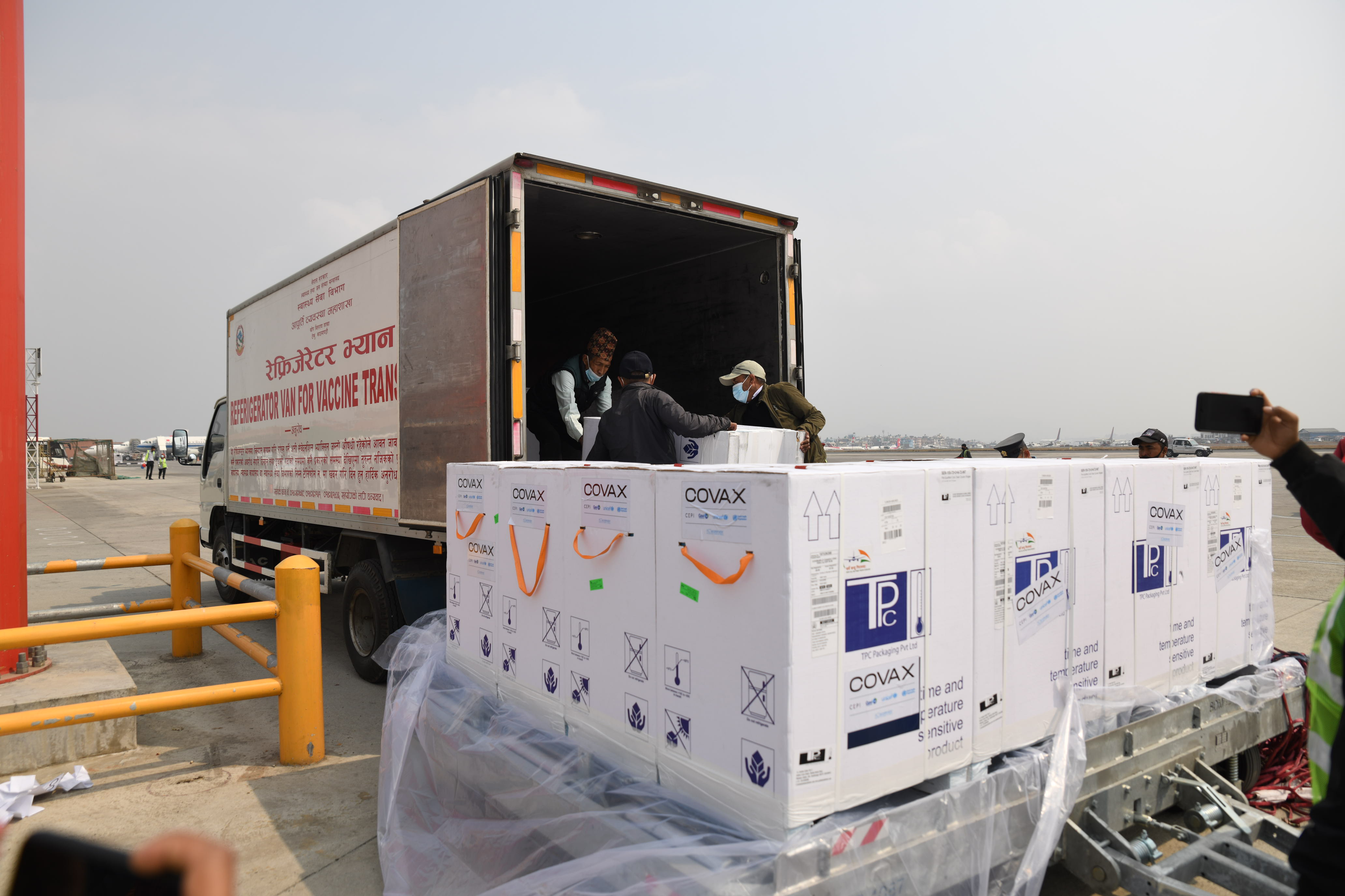 Nepal among the first countries in Asia to receive COVID-19 vaccines from COVAX Facility
