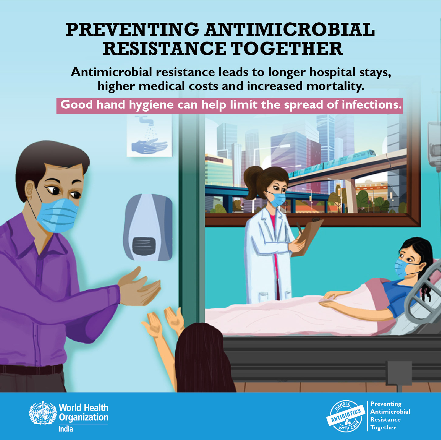 Good hand hygiene can help limit the spread of infections