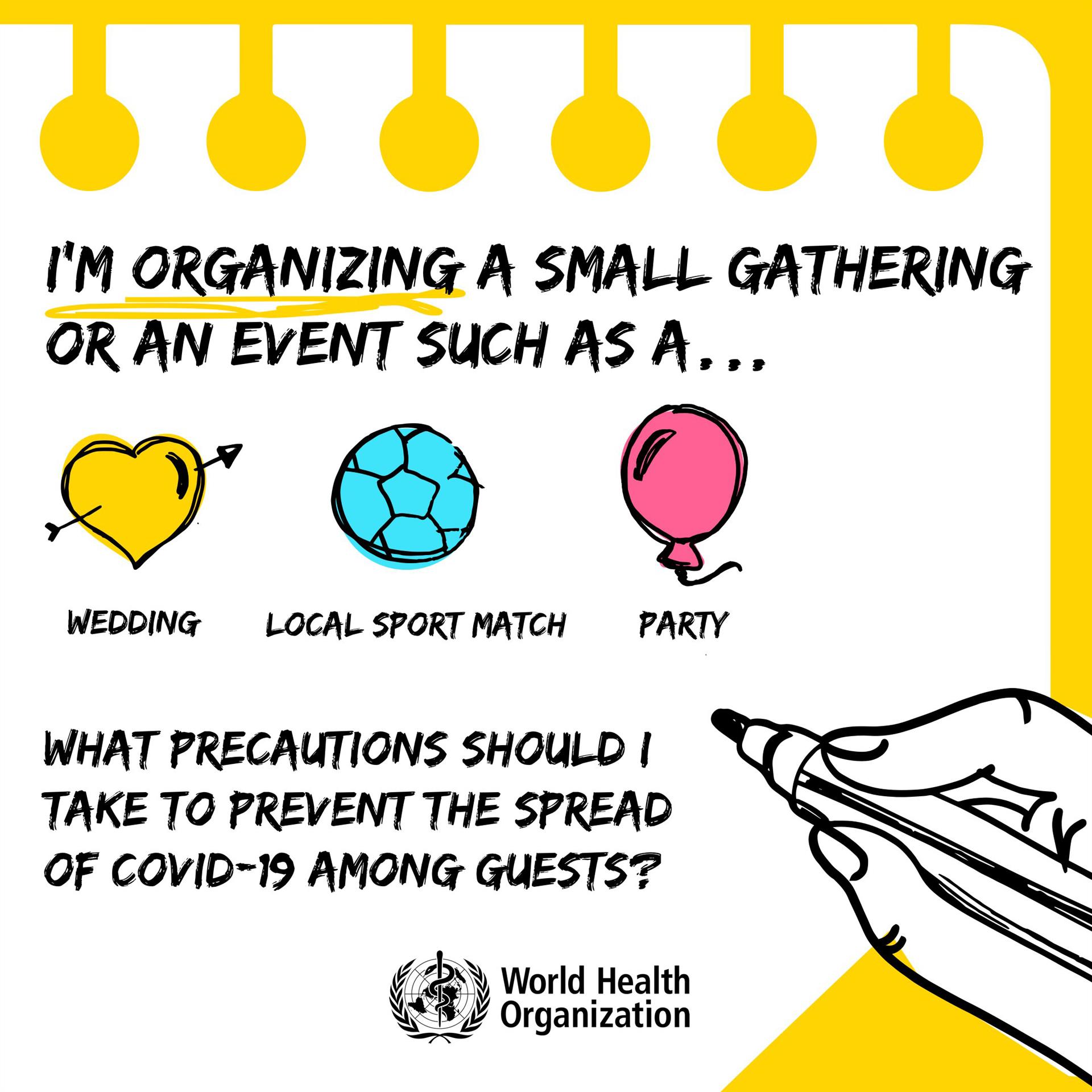 organizing small gatherings