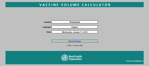 Vaccine Volume Calculator