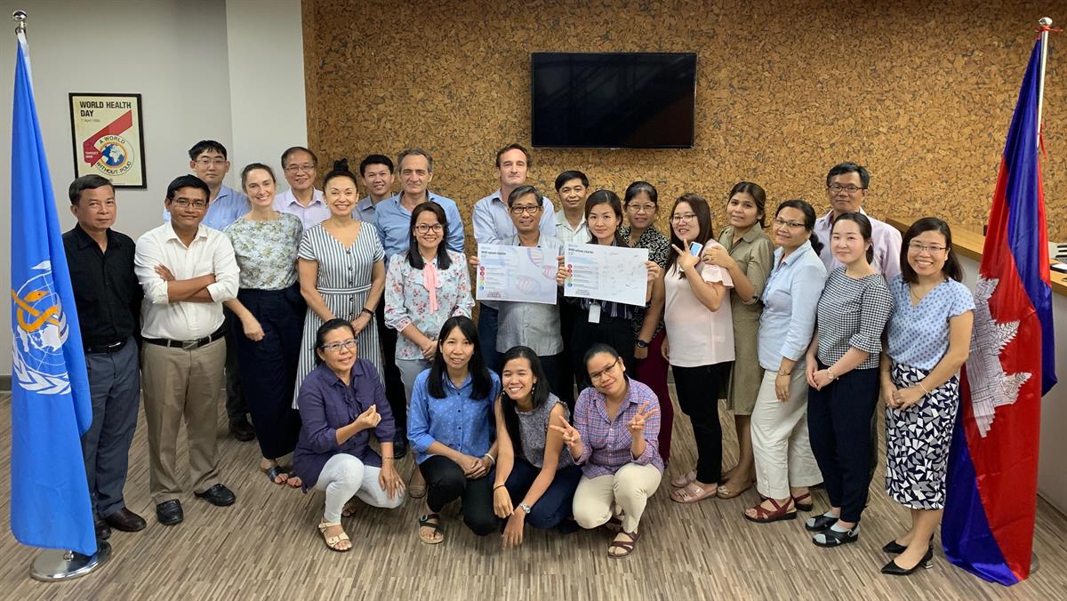 WHO Cambodia staff signed WHO Values Charter