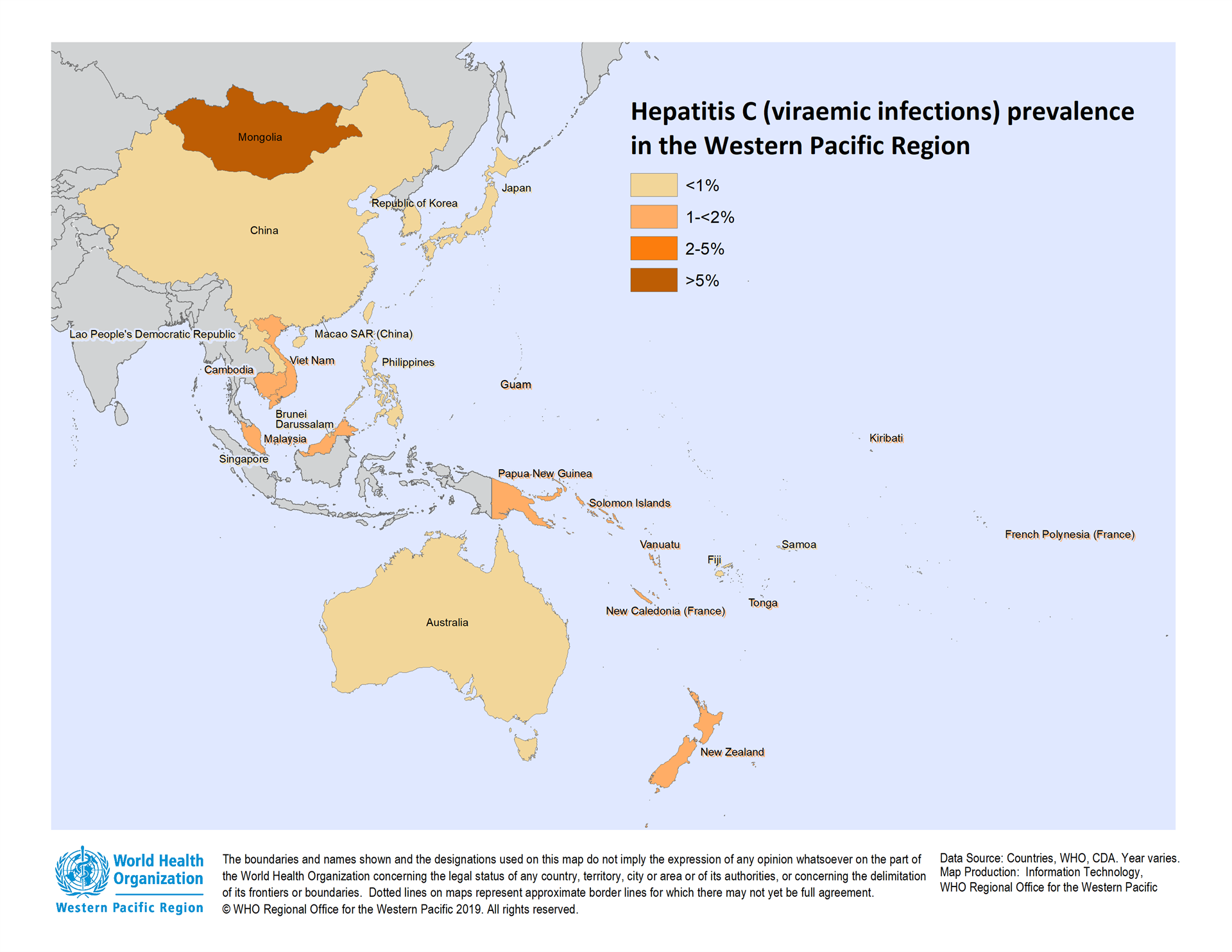 Regional hepatitis data